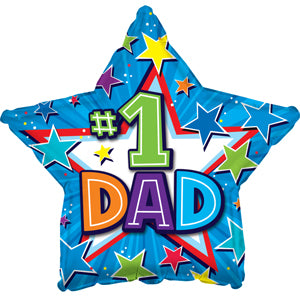 #1 Dad Star in Star – CTI Balloons